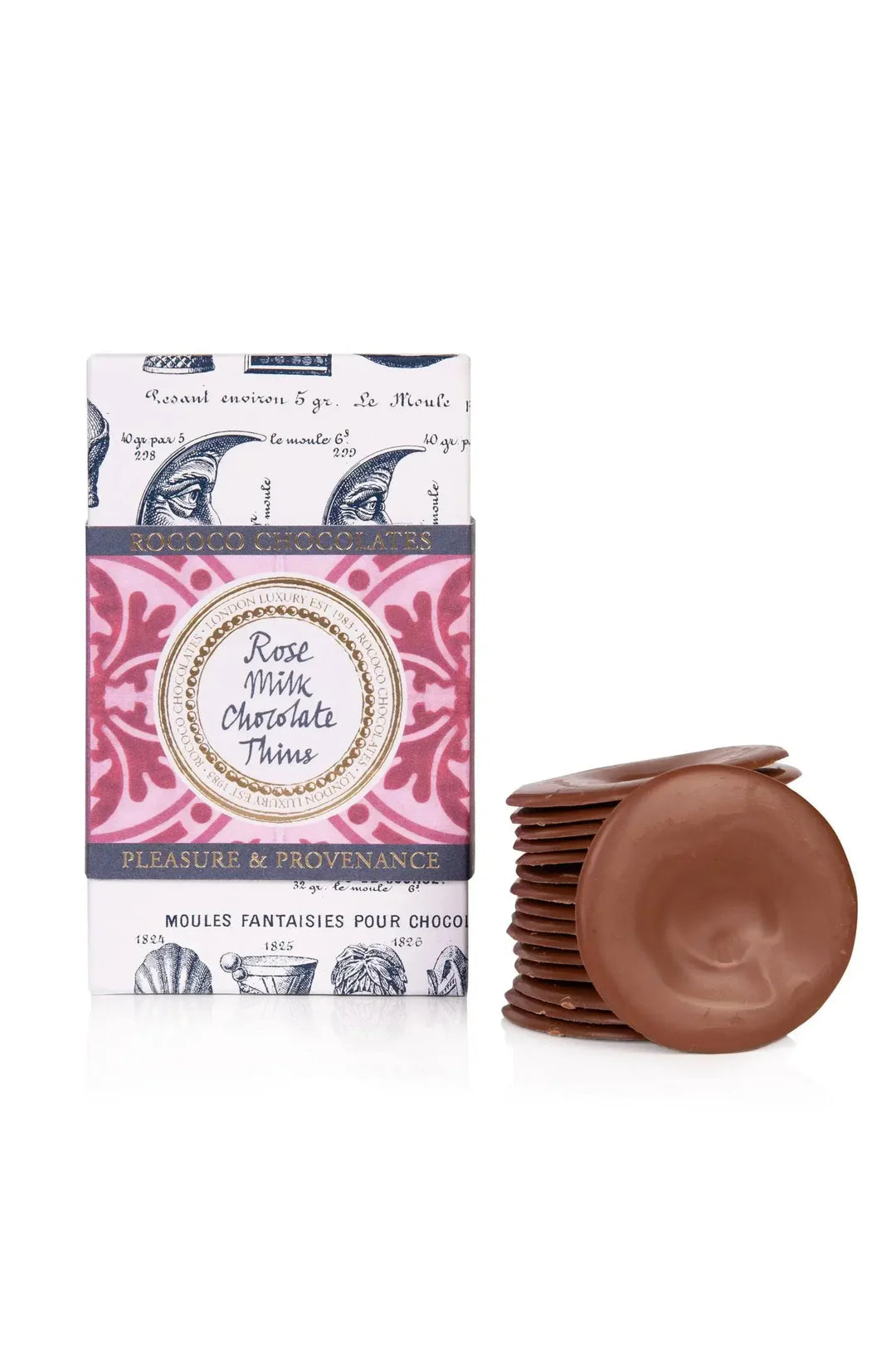 Rococo Rose Milk Chocolate Thins – Goodwin and Belle